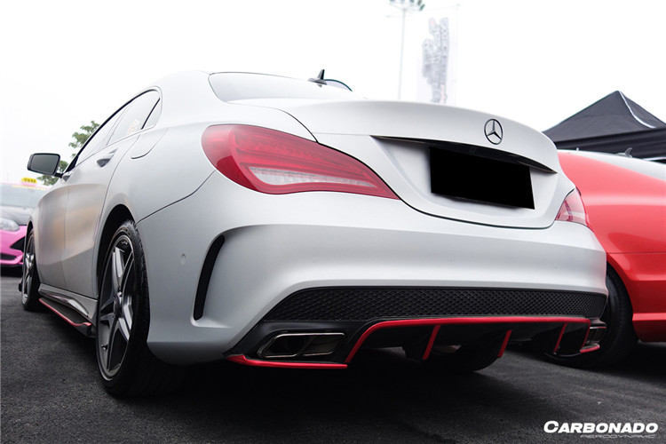 Rz Style Rear Diffuser Lip For 13-16 Cla Sport Cla45 Amg W117, High ...