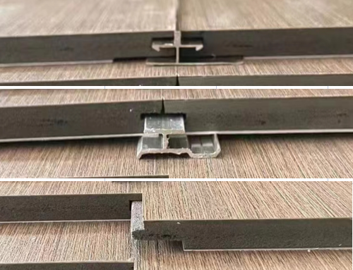 Aluminum Alloy Wall Panel Trimming Strip With Wood Veneer Edge, High ...