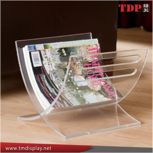 Creative Modern Clear Acrylic Magazine Display Rack, High Quality ...