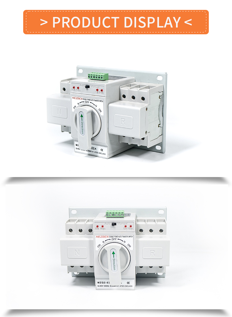 3 Phase 63a Automatic Transfer Switch For Ac400v, High Quality 3 Phase ...