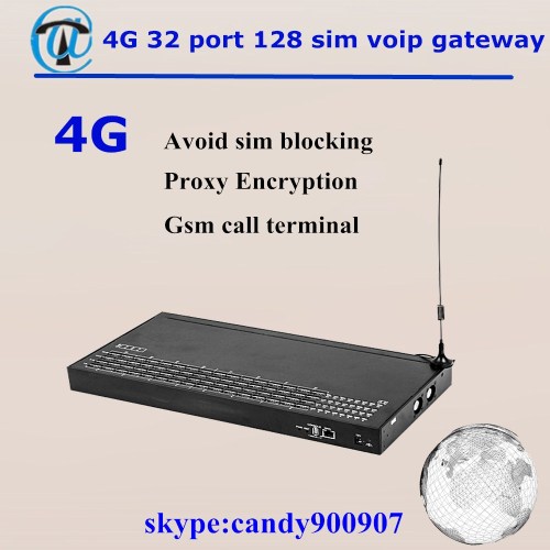 4g Gateway 32 Port 128 Sim Card Bulk Sms Goip 32/128 4g Voip Gsm ...