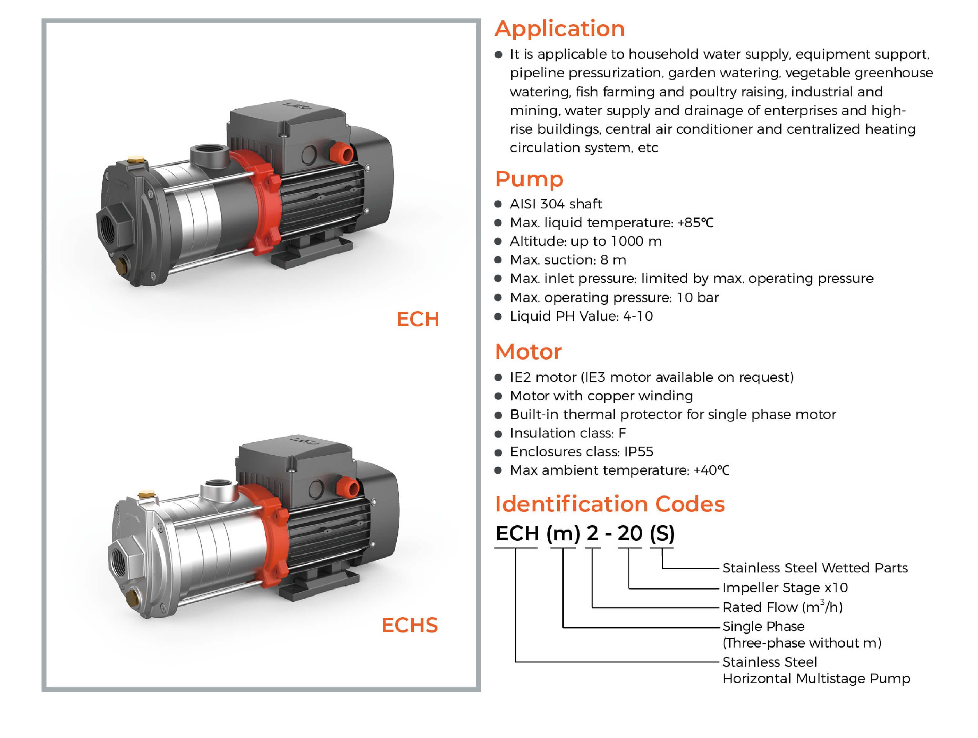 Leo Clean Water Transfer Stainless Steel Horizontal Centrifugal Pump ...