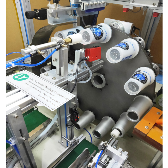 Auto Juice Cup And Milk Tea Cup 4-color Screen Printing Machine, High ...