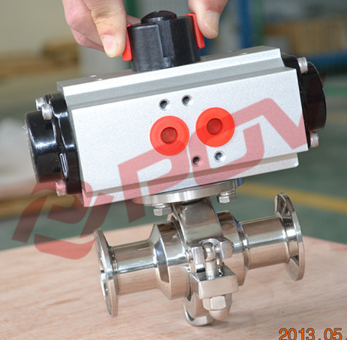Anti-explosion Clamp Sanitary Pneumatic Ball Valve Dn25, High Quality ...