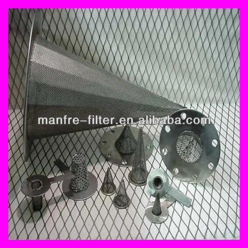 Stainless Steel Perforated Heavy Duty Cone Type Strainers, High Quality Stainless Steel ...
