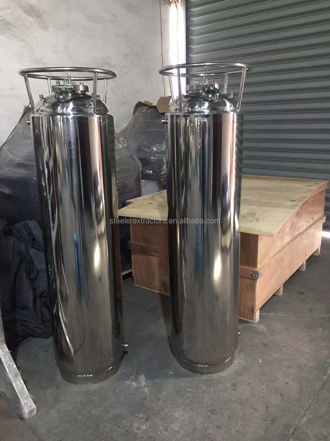 250lbs Stainless Steel Recovery Solvent Tanks With Cooling Coil, High ...