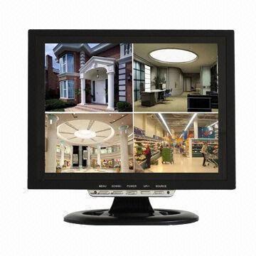 12-inch Quad Display Cctv Monitor, W/protection Glass And One Cable ...