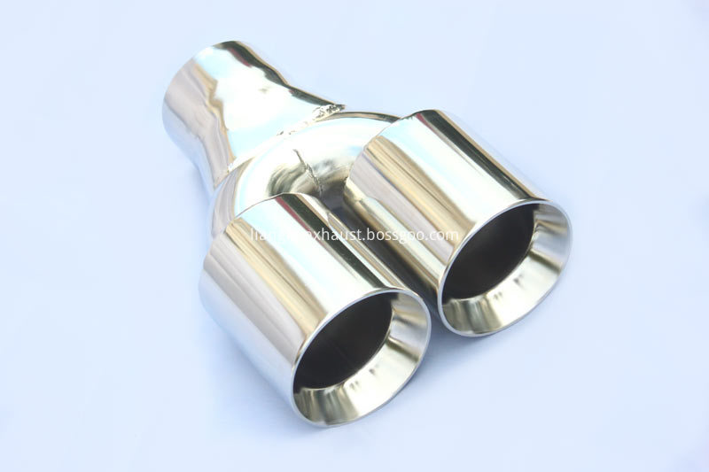 Dual Outlets Weld On Exhaust Tail Pipes, High Quality Dual Outlets Weld ...