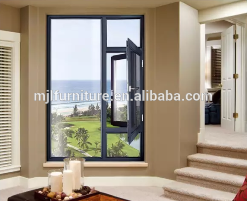 Aluminum Casement Window With Side Fixed Panel, High Quality Aluminum ...