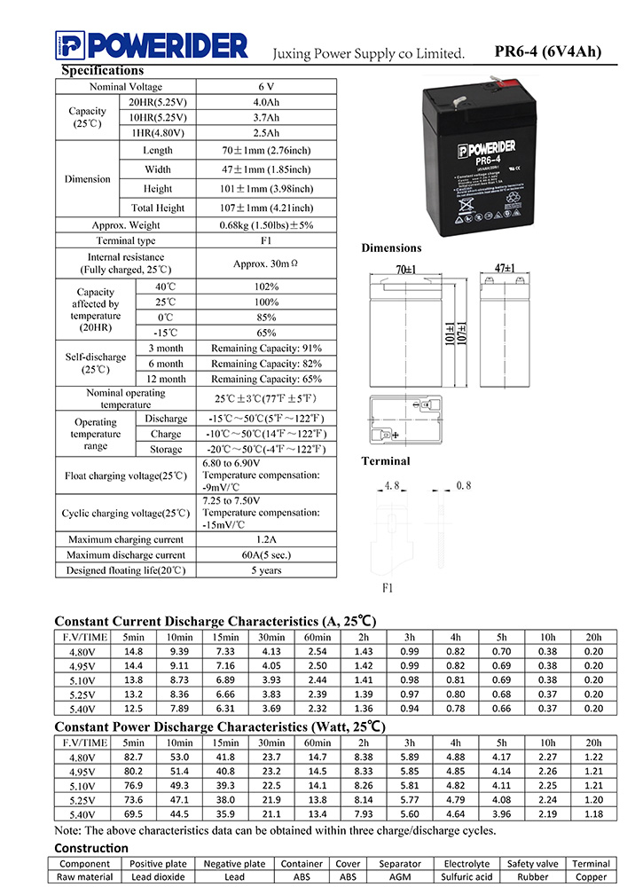 6v 4ah Lead Acid Ups Battery, High Quality 6v 4ah Lead Acid Ups Battery ...