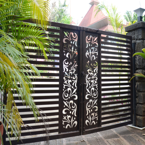 Panel Pagar Logam Dengan Gerbang, kualitas tinggi Panel Pagar Logam ...