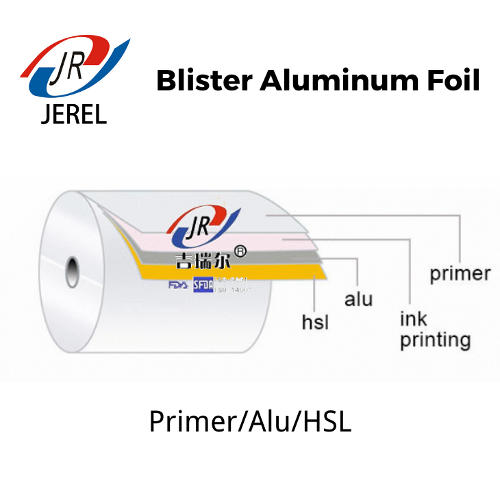 Jerel Uv Ink Printable Pharmaceutical Ptp Aluminum Foil For Pills ...