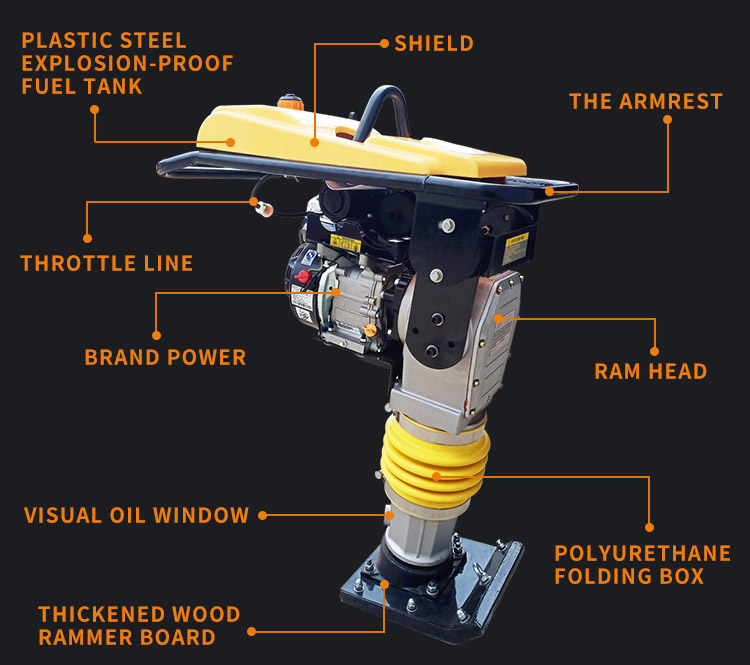 High-quality Gasoline Jumping Jack Compactor Vibratory Tamper, High ...