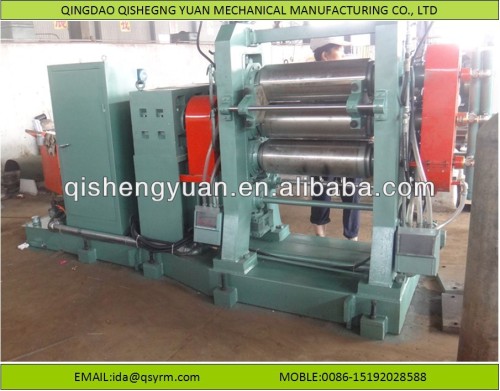 3 Roll Textile Rubber Calendering Machine/textile Rubber Calender ...