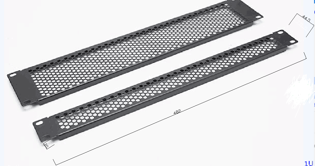 Black Vented Blank Panels: Sizes 1u, 2u, 3u, And 4u Available, High ...