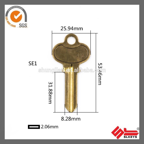 High Quality Brass Door Key Blanks Se1, High Quality High Quality Brass ...