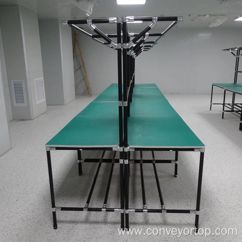 Assembly Table with Lean Pipe Frame China Manufacturers Suppliers ...