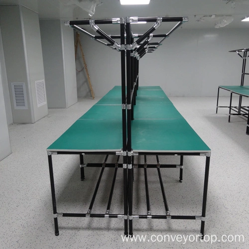 Assembly Table with Lean Pipe Frame China Manufacturer