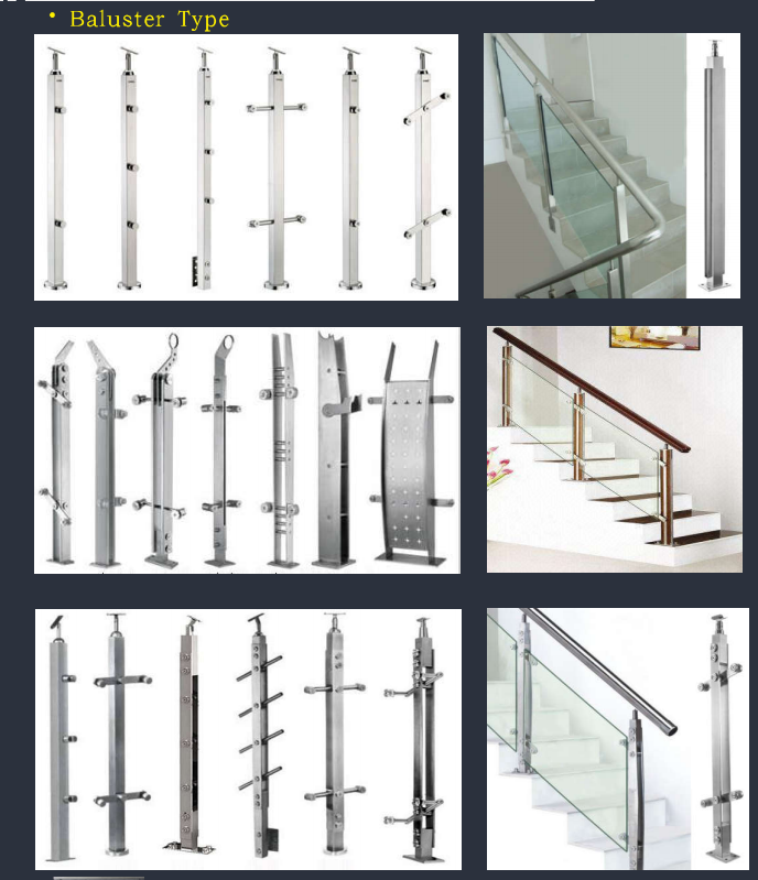 Stainless Steel Posts For Glass Railing Systems - Balcony Security ...
