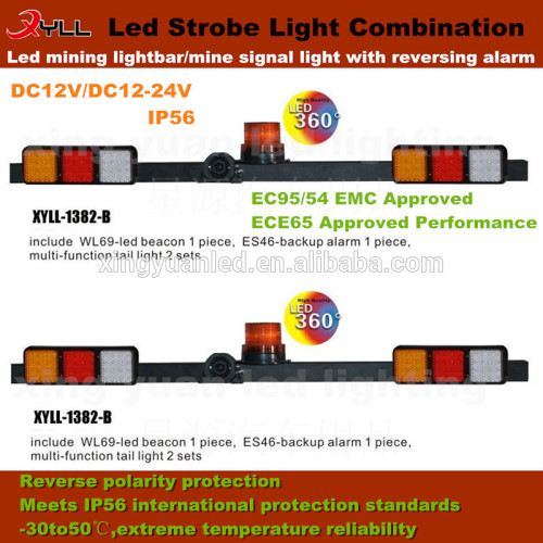 12/24v Ip65 Multi-functions Led Warning Signal Mining Light Bar For ...