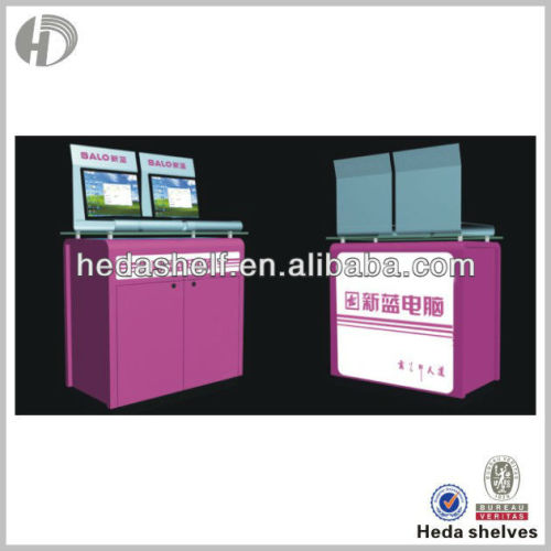 Wooden Laptop Computer Display Counter, High Quality Wooden Laptop ...