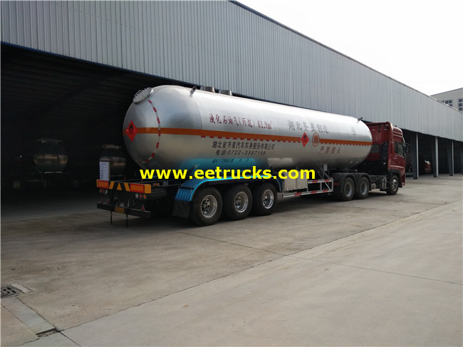 62m3 Tri-axle Bulk Propane Tank Trailers, High Quality 62m3 Tri-axle ...