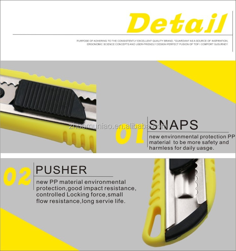 Factory Price Push Button Clever Utility Cutter Knife, High Quality ...