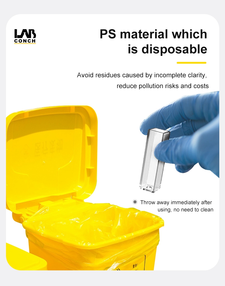 Joan Lab Polystyrene Plastic Spectrophotometer Cuvette, High Quality ...