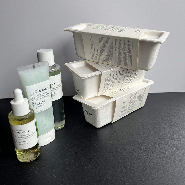 Pulp Molded Custom Sugarcane Bagasse Paper Packaging Box, High Quality ...