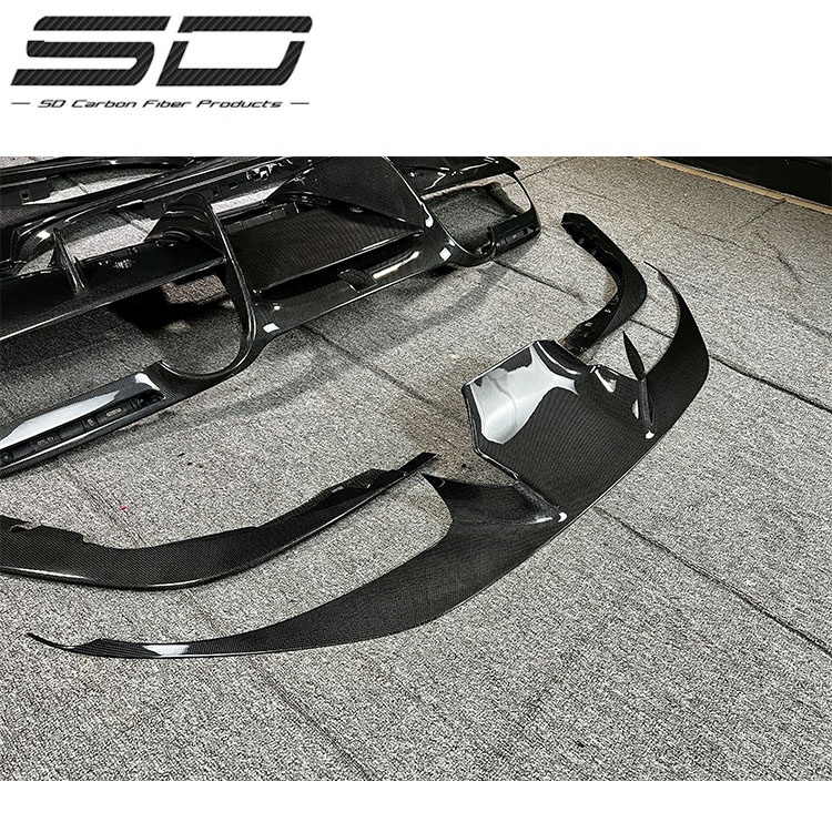 High Quality Carbon Fiber Rear Diffuser For Ferrari F8 Body Kit Oem ...