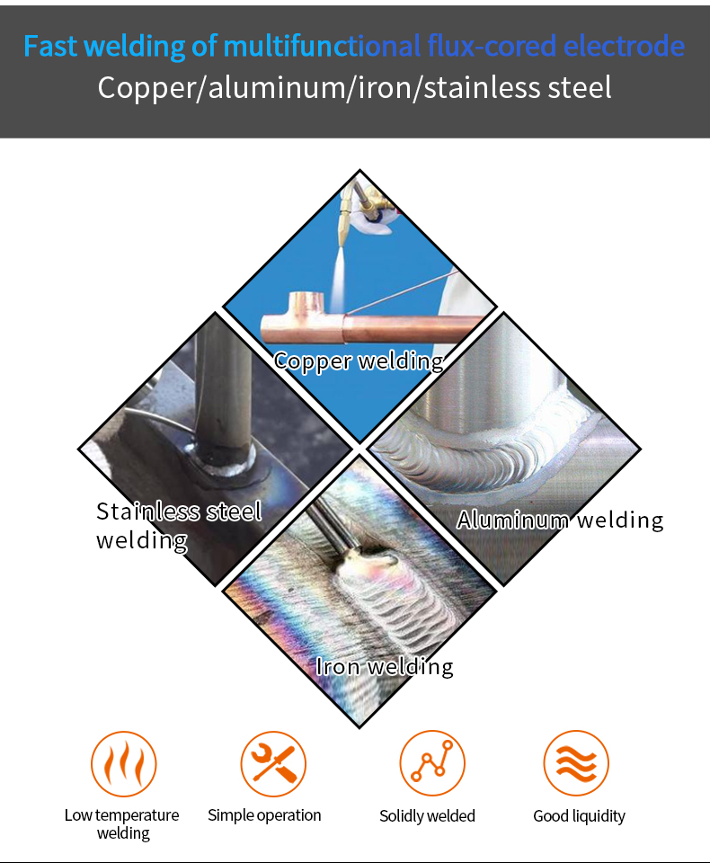 Sunchonglic Refrigerator Copper Aluminum Flux-cored Electrode, High ...