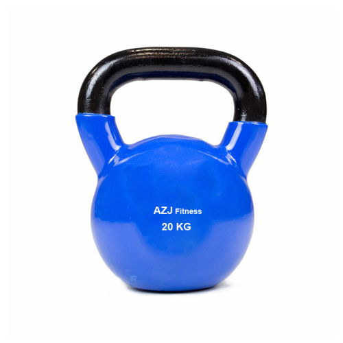 20 Kg Blue Vinyl Coated Kettlebell, High Quality 20 Kg Blue Vinyl ...
