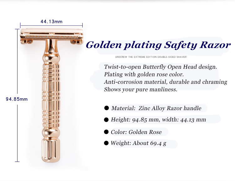 Stainless Steel Double Edge Adjustable Safety Razor, High Quality ...