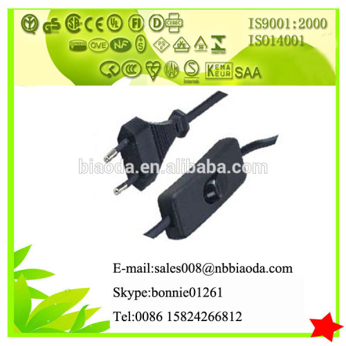 2.5a 250v Iec C7 Vde Power Cord 2 Pin, High Quality 2.5a 250v Iec C7 ...