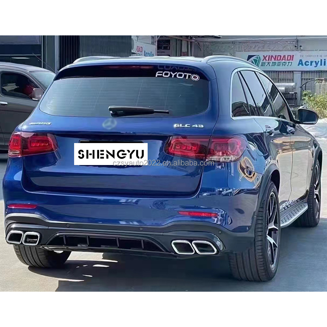 Auto Parts: Rear Lip Spoiler Exhaust For Mercedes-benz Glc Class X253 ...