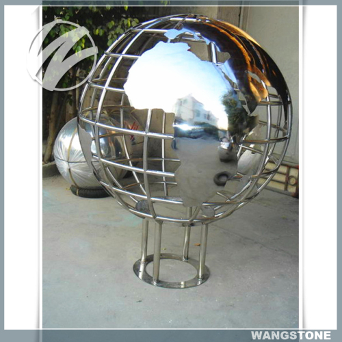 Metal Steel Hollow Sphere Water Fountains Sculpture, High Quality Metal ...