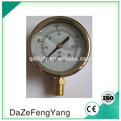 Hydraulic Oil Filled Manometer Psi Pressure Gauge, High Quality ...
