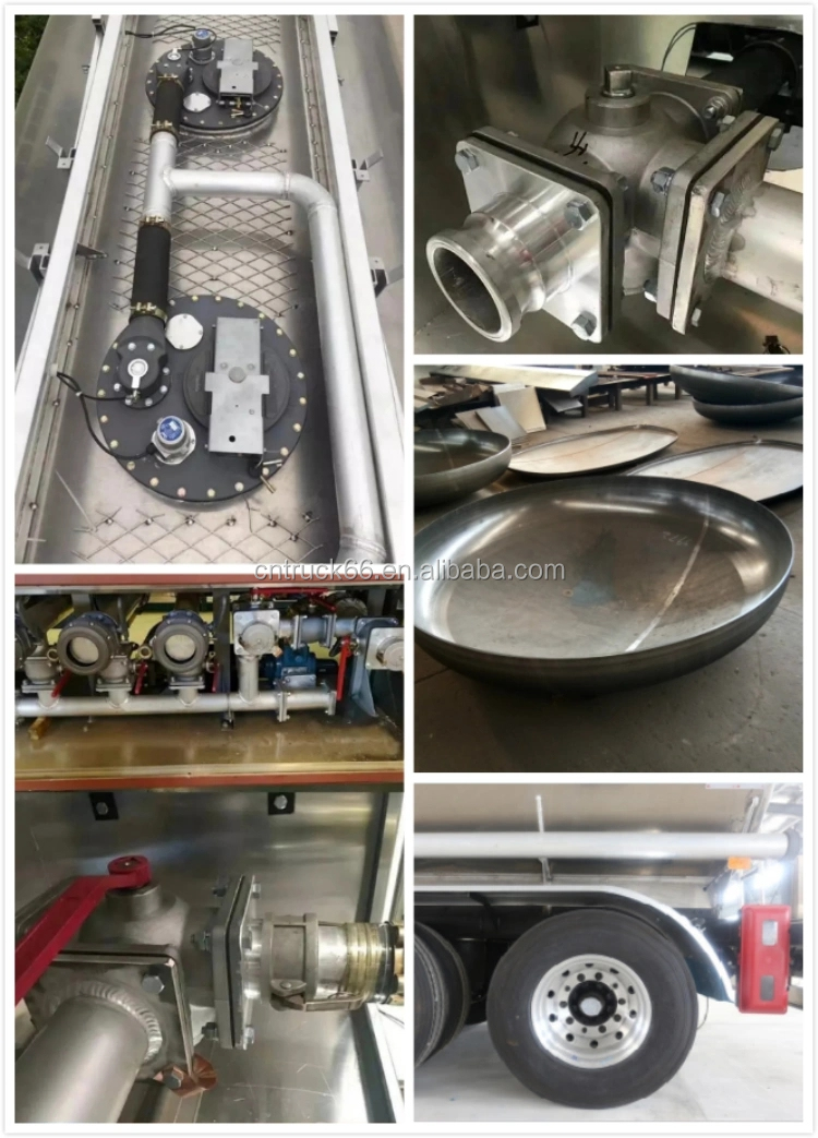 14000 Gallon Aluminum Alloy 7 Compartments Fuel Tanker Semi Trailer ...