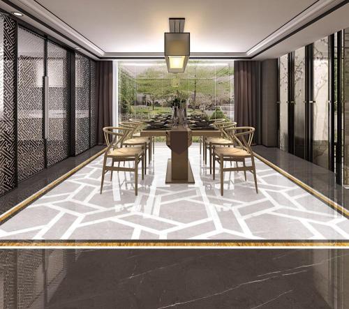 Anti-slip Low Water Absorption Porcelain Floor Tile 80x80cm, High ...