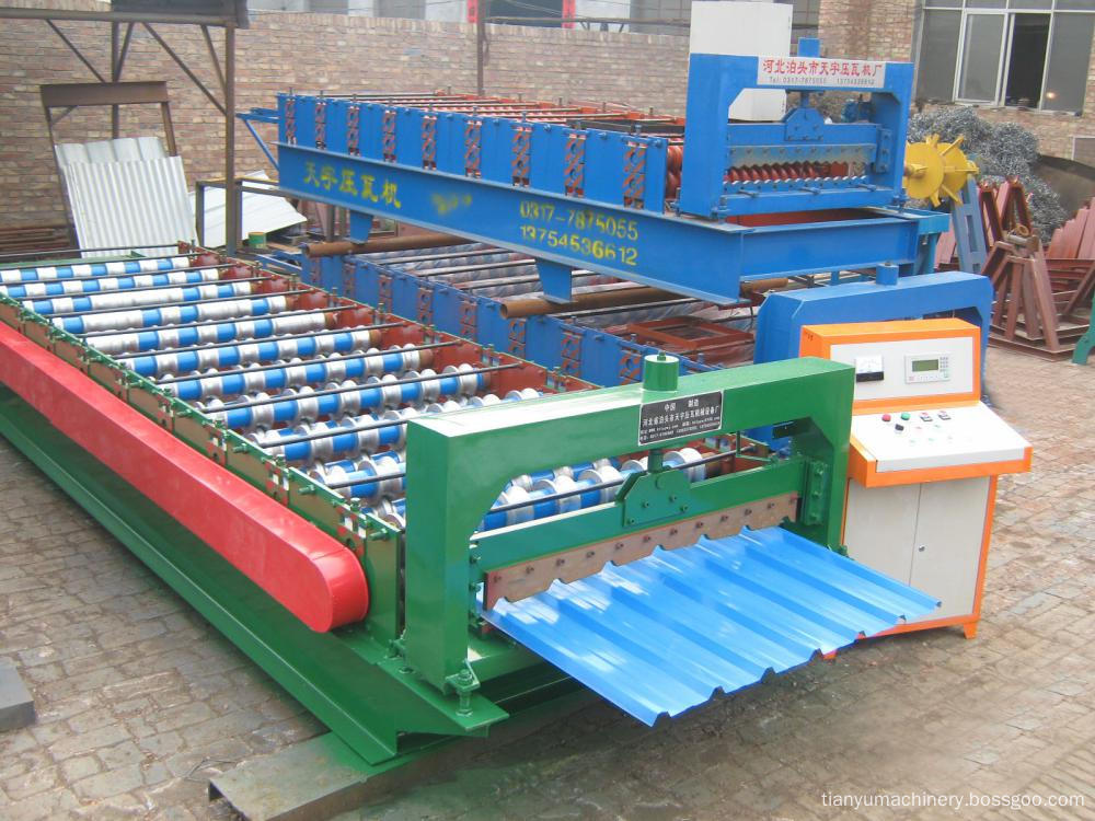 Low Cost Color Steel Profile Step Tile Roll Forming Machine, Bossgoo ...