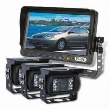 7" Rear View Back Up Camera System, 7" Tft Lcd Monitor With Removable ...