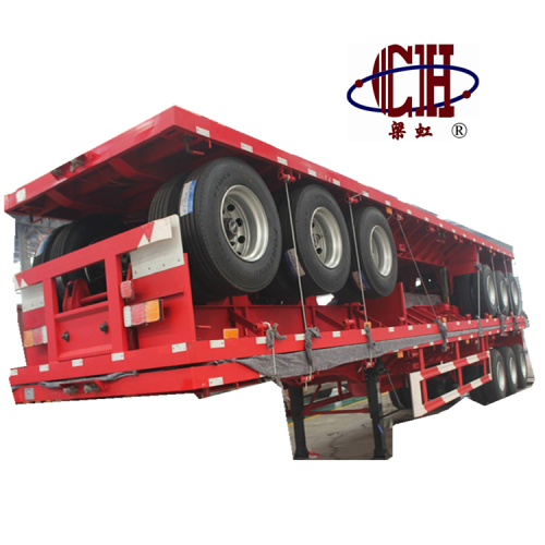 Container Flatbed Lowboy Low Bed Semi Trailer, High Quality Container ...