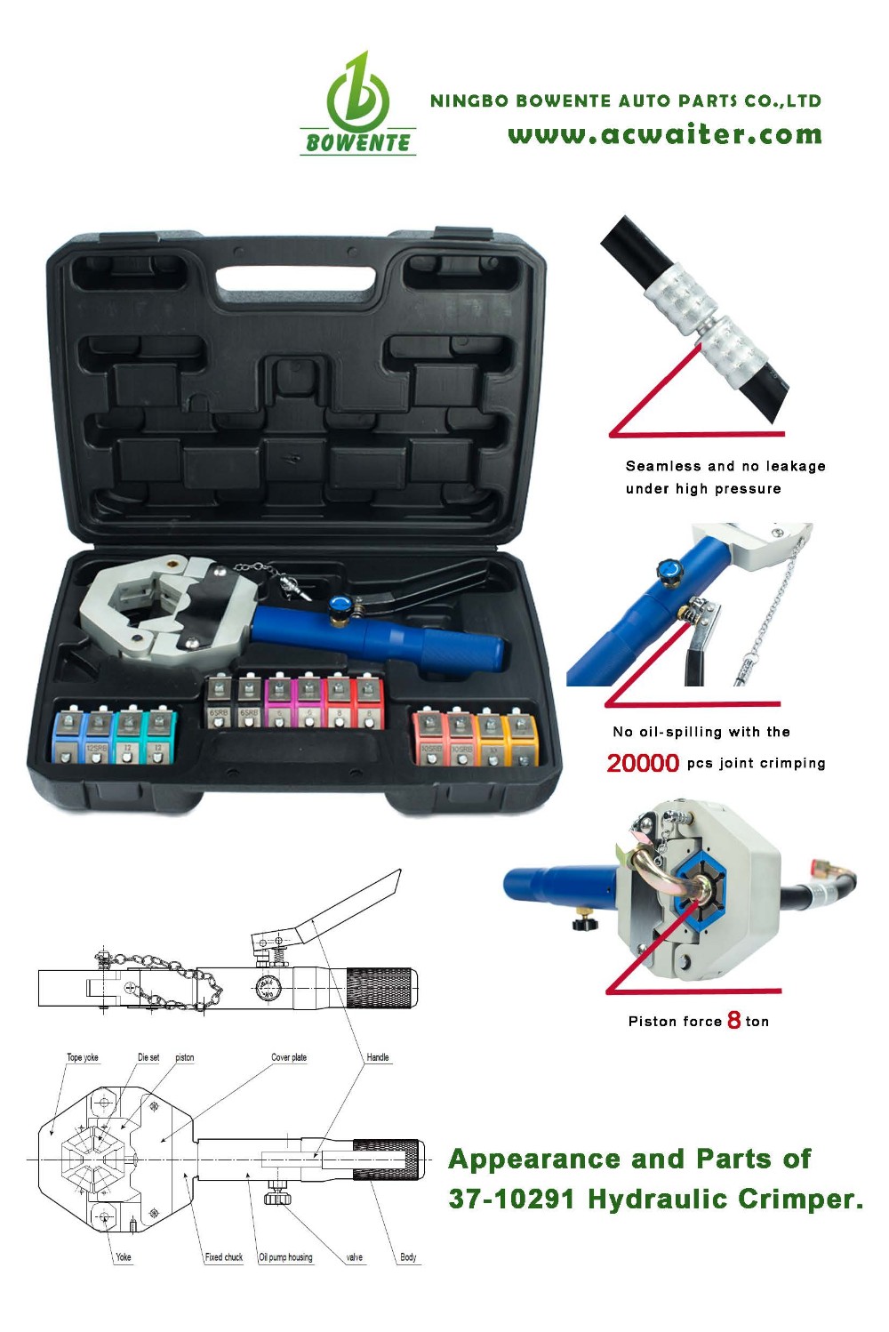 Portable Manual Hydraulic Hose Crimping Tool, High Quality Portable ...