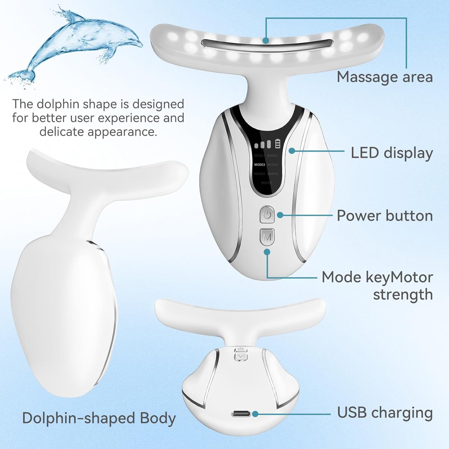 V-shaped Face Lift & Led Therapy Massager, High Quality V-shaped Face ...