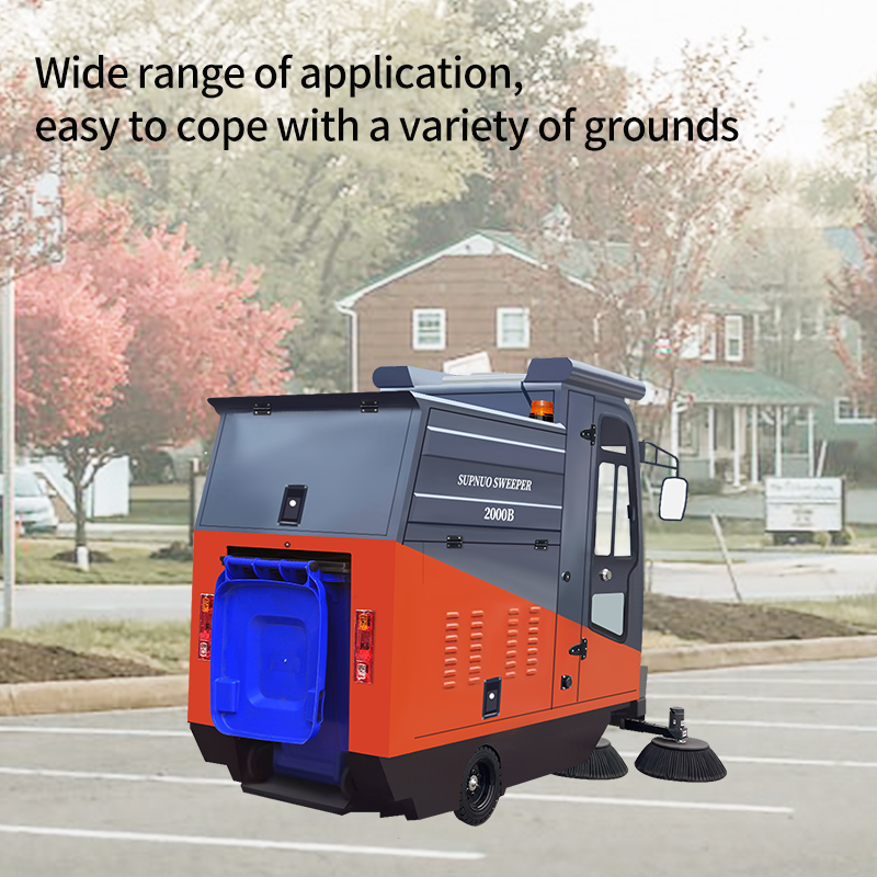 Sbn-2000b Asphalt Road Sweeping Machine For Tennis Court Cleaning, High ...