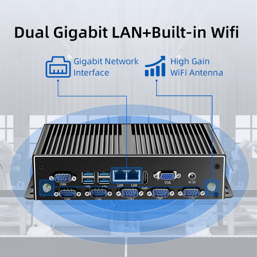 Fanless Industrial Mini Pc Rs485 Rs232 คอมพิวเตอร์เดสก์ท็อป คุณภาพสูง Fanless Industrial Mini Pc ...