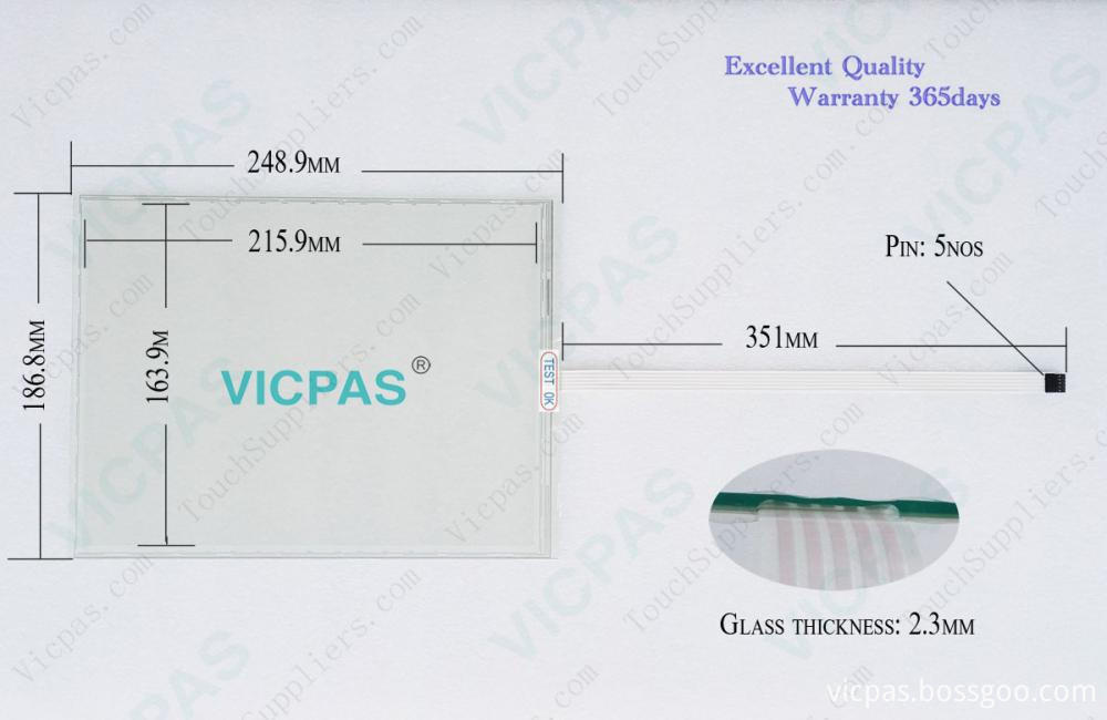 Philips Mp30 Intellivue Touch Screen Glass 3m Pn E510.410 R510.410 J510 ...