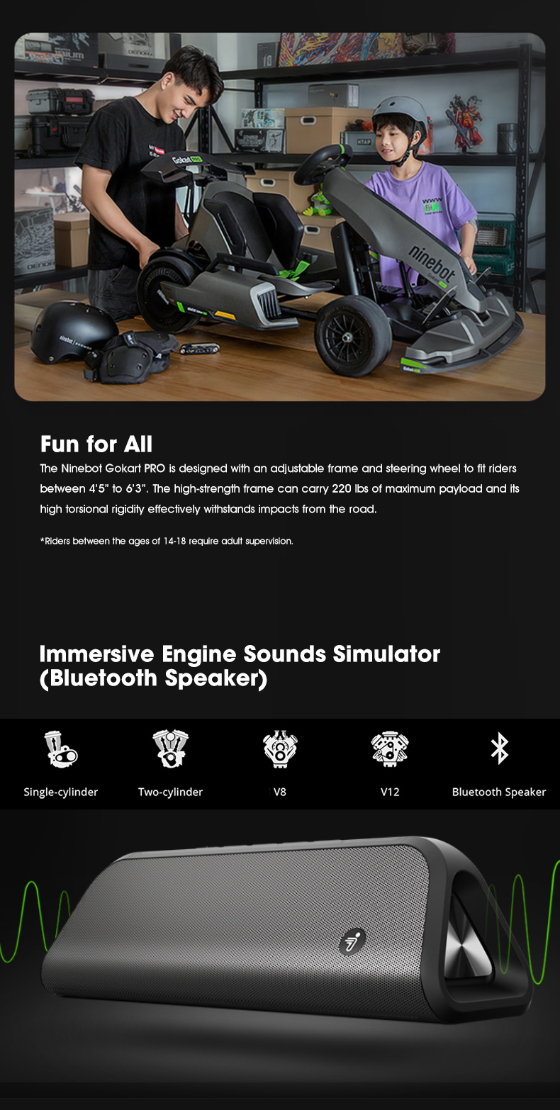 Ninebot Electric Go Cart Karting Sport Gocart Pro คุณภาพสูง Ninebot ...