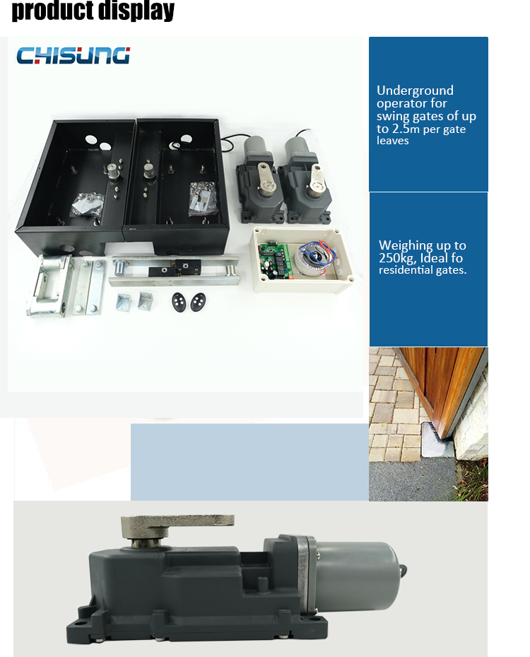 Low Maintenance Dc24v Motor: Simplifying Your Underground Gate Opener ...