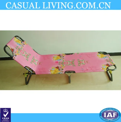 Outdoor Portable Steel Pipe Adjustable Folding Camping Bed Lounge, High ...